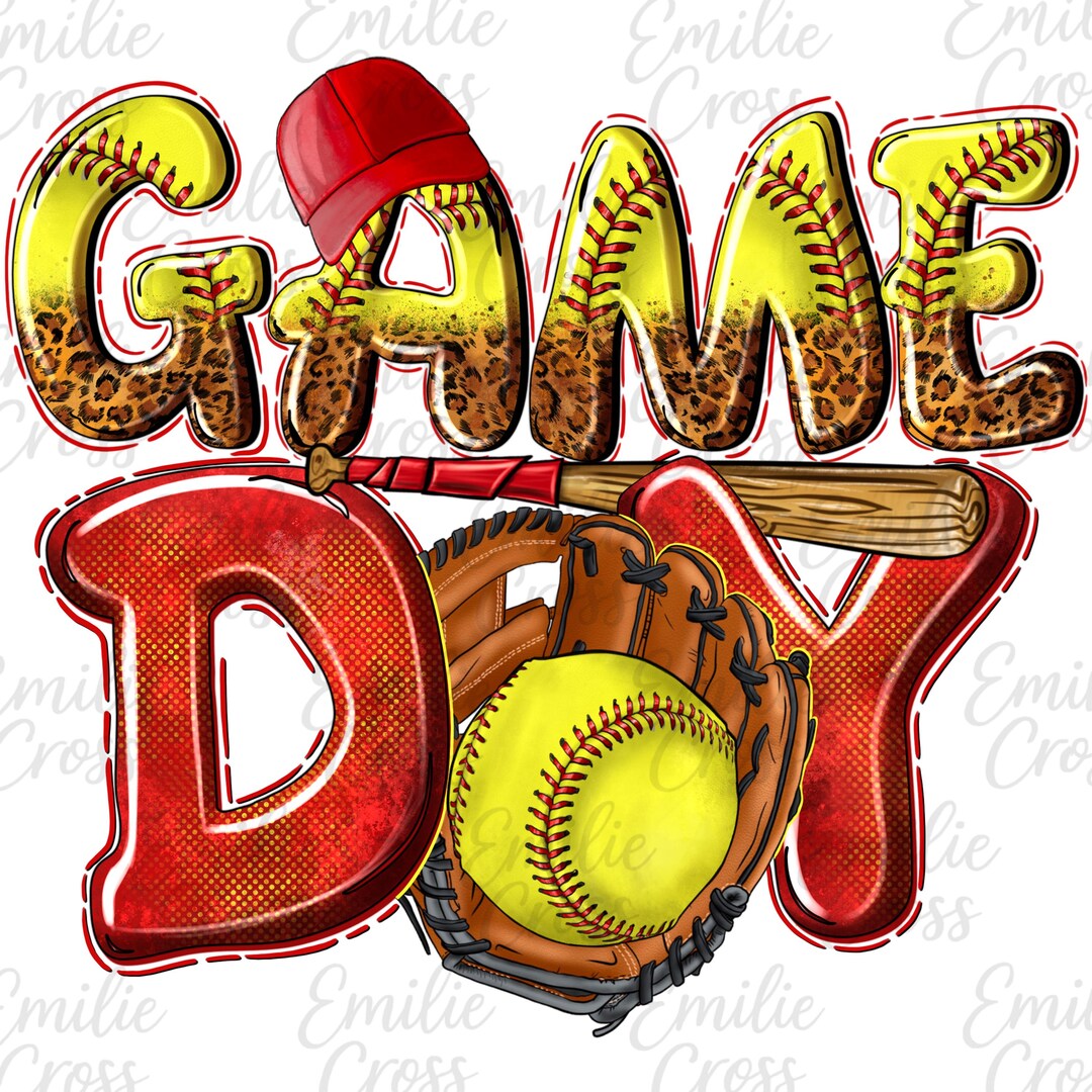Game Day Softball Png, Softball Fan Shirt Png, Fastpitch Softball ...