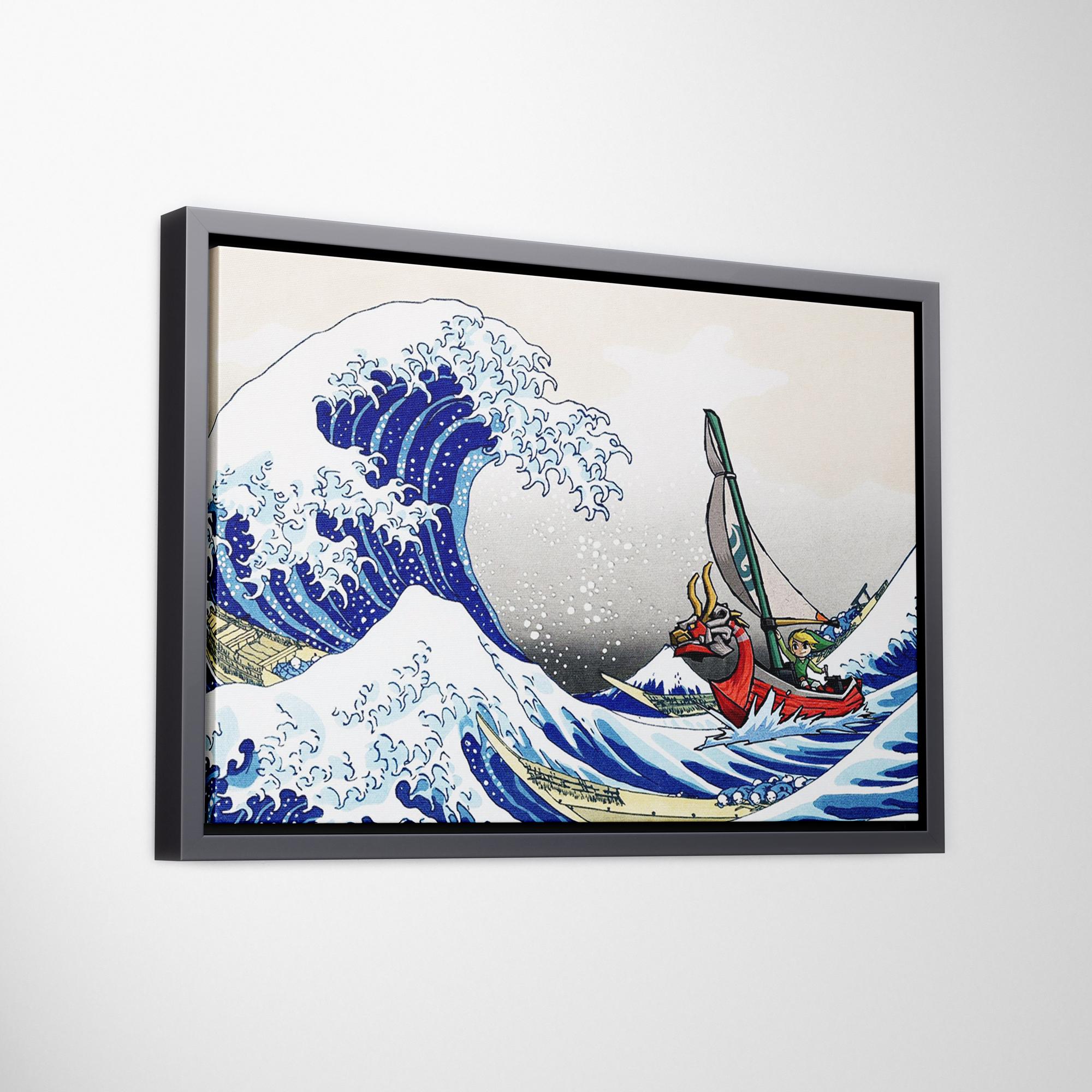 Zelda Windwaker Wave Canvas Print, Japanese Art - Etsy