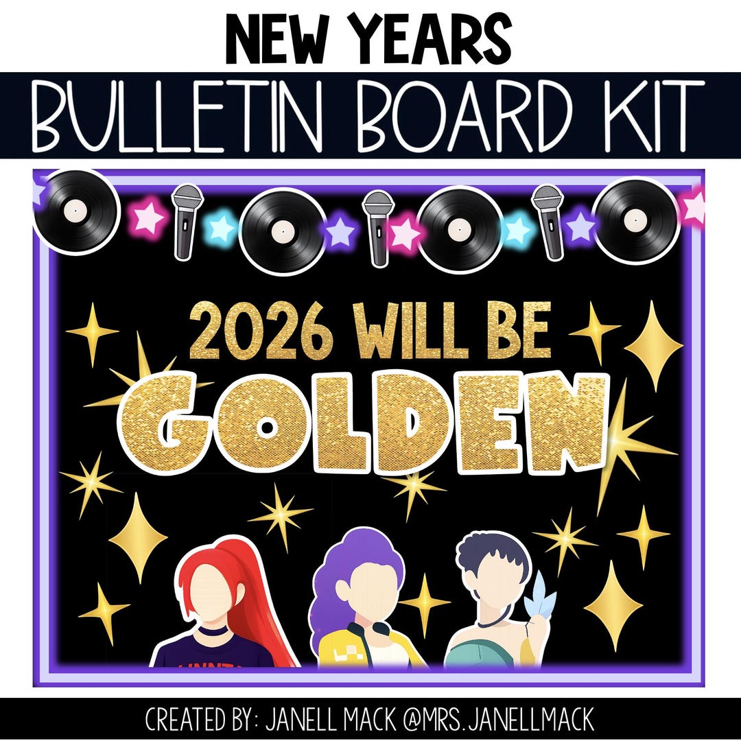 K-Pop Golden Bulletin Board - 2026 Neue Jahre - Etsy.de