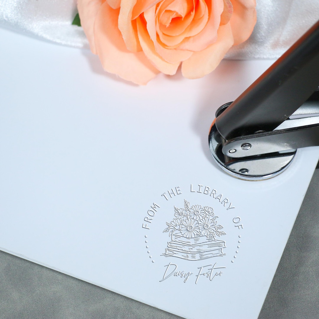 Personalized Book Embosser/custom Book Embosser/from the Library of ...