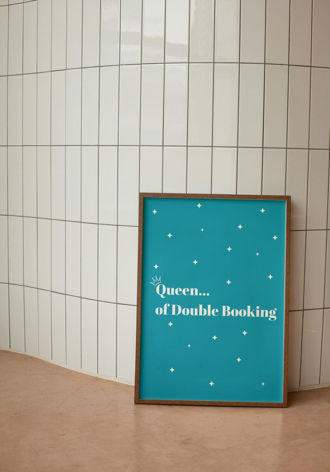 Queen of Double Booking Poster | Funny Wall Art for Busy Women | Humor ...