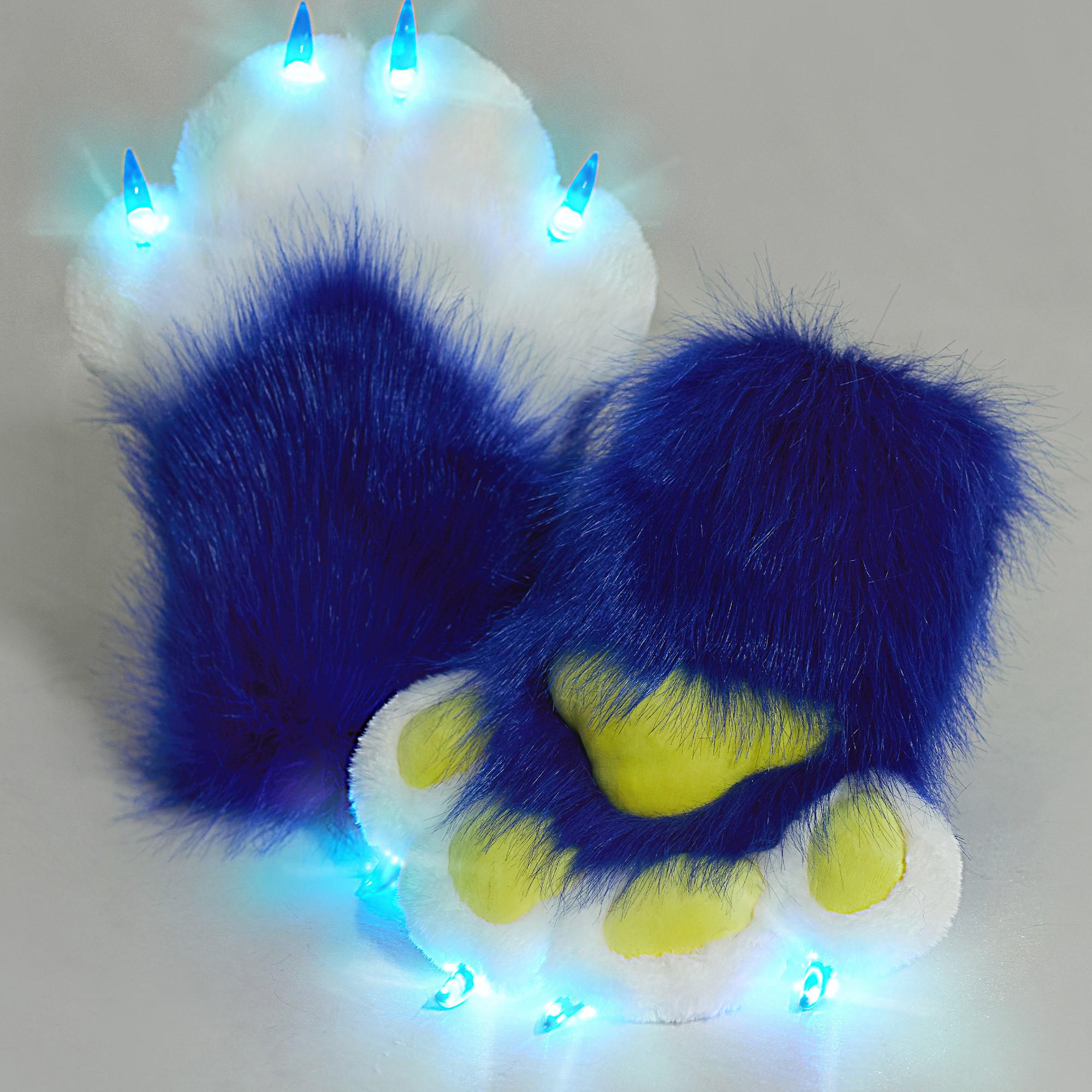 LED Light up Fursuit Paws Gloves Furry Cosplay Costume Accessory - Etsy ...