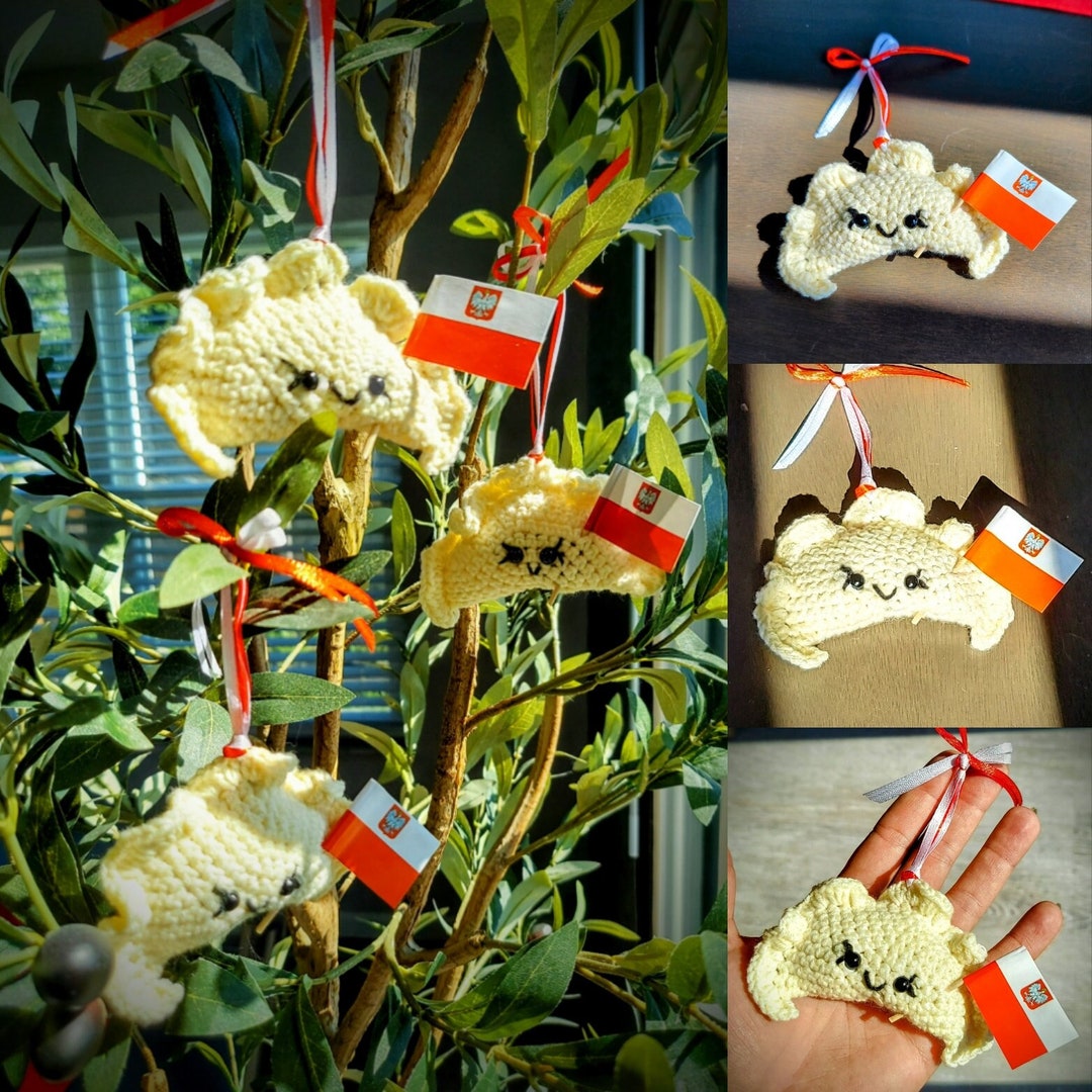 CROCHET PIEROGI Amigurumi Polish Christmas Ornament 3 Pack - Etsy