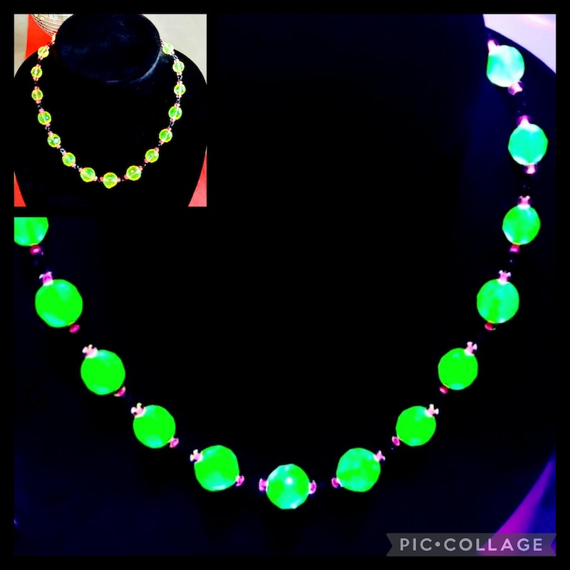 Uranium Glass Jewelry - Etsy