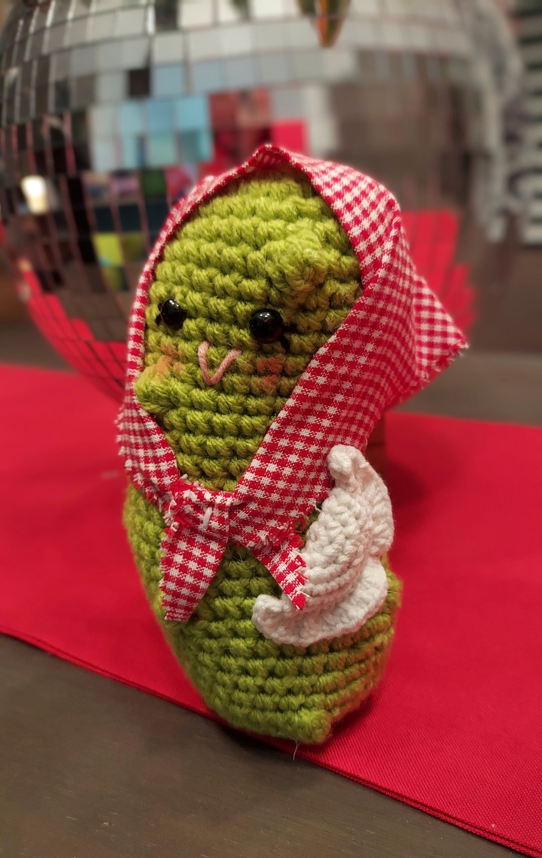 Grandma (babcia) Emotional Support Pickle Crochet Toy With Pierogi Baby ...