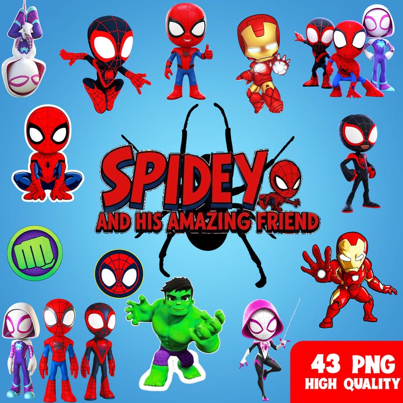 Spidey PNG Clipart, Spidey and His Amazing Friends PNG Paper, Spidey ...