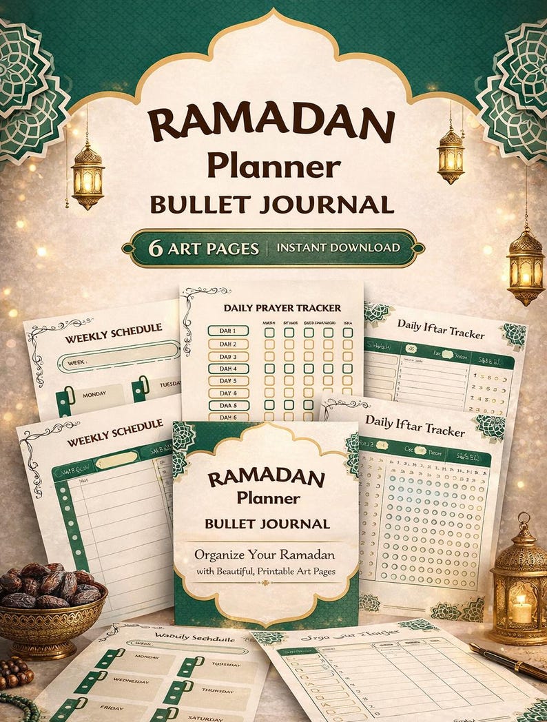 Ramadan Planner Bundle Printable,ramadan Planner 2026.ramadan Planner ...