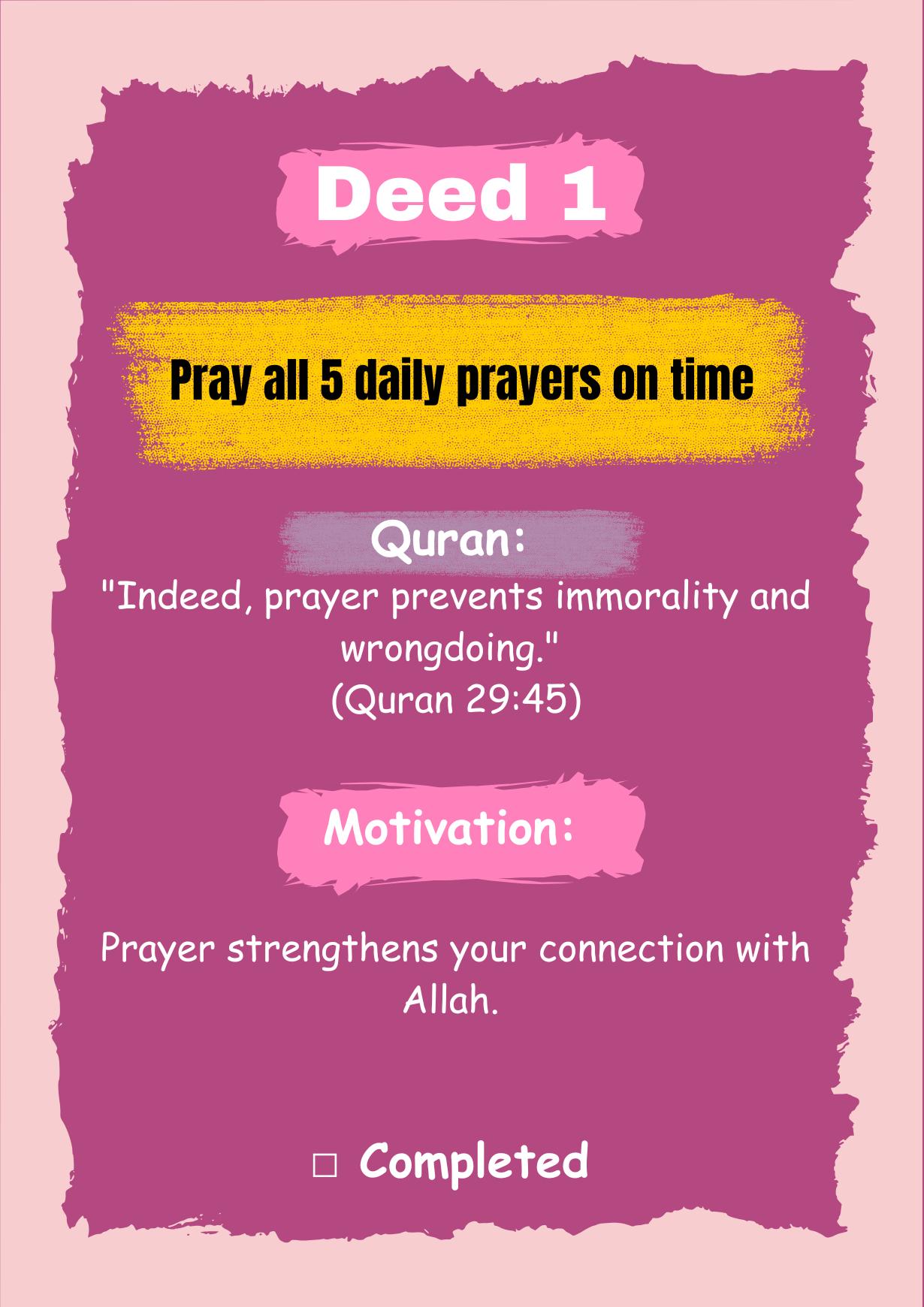 Ramadan Good Deeds Activity Cards | Islamic Kids Printable Bundle (PDF ...