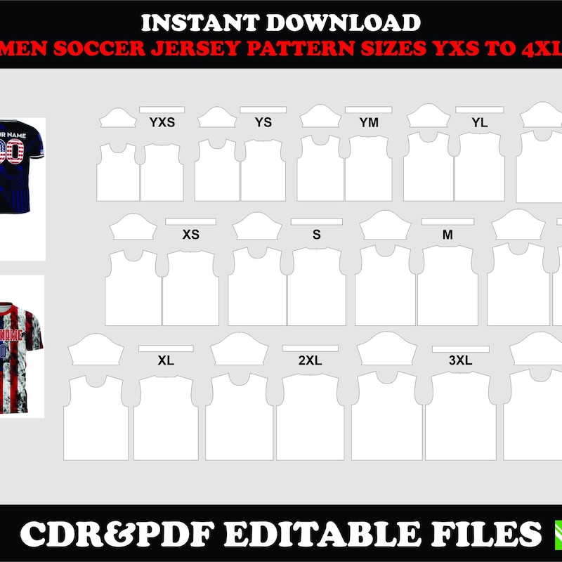 Soccer Jersey Sewing Pattern - Etsy
