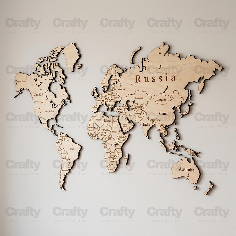 Whole Wall Map - Etsy