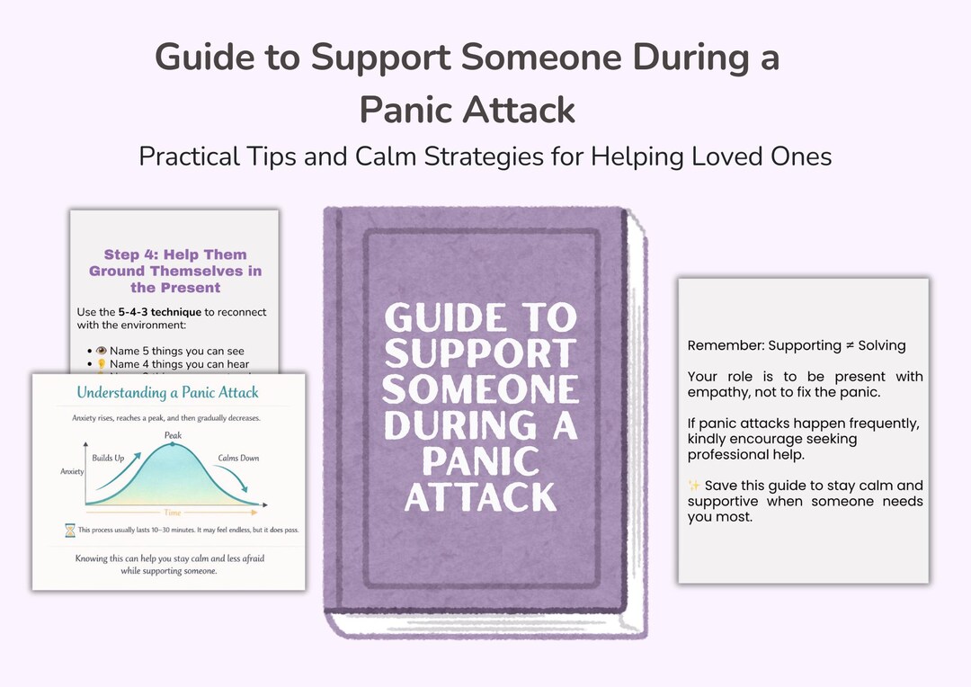 Guide to Support Someone During a Panic Attack – Printable PDF - Etsy