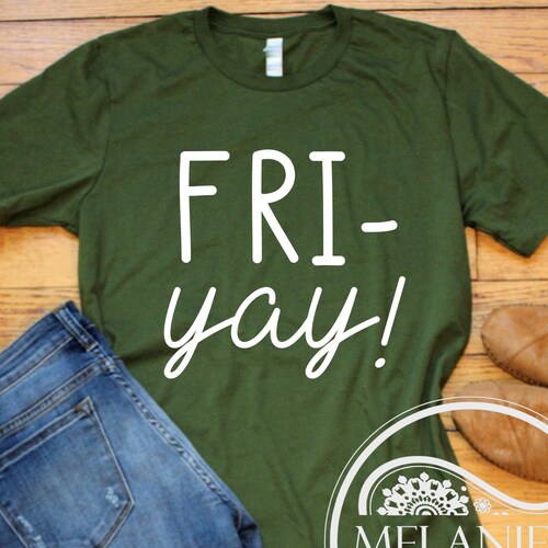 Fri Yay SVG Hello Weekend Svg Dxf and Png Instant Download | Etsy