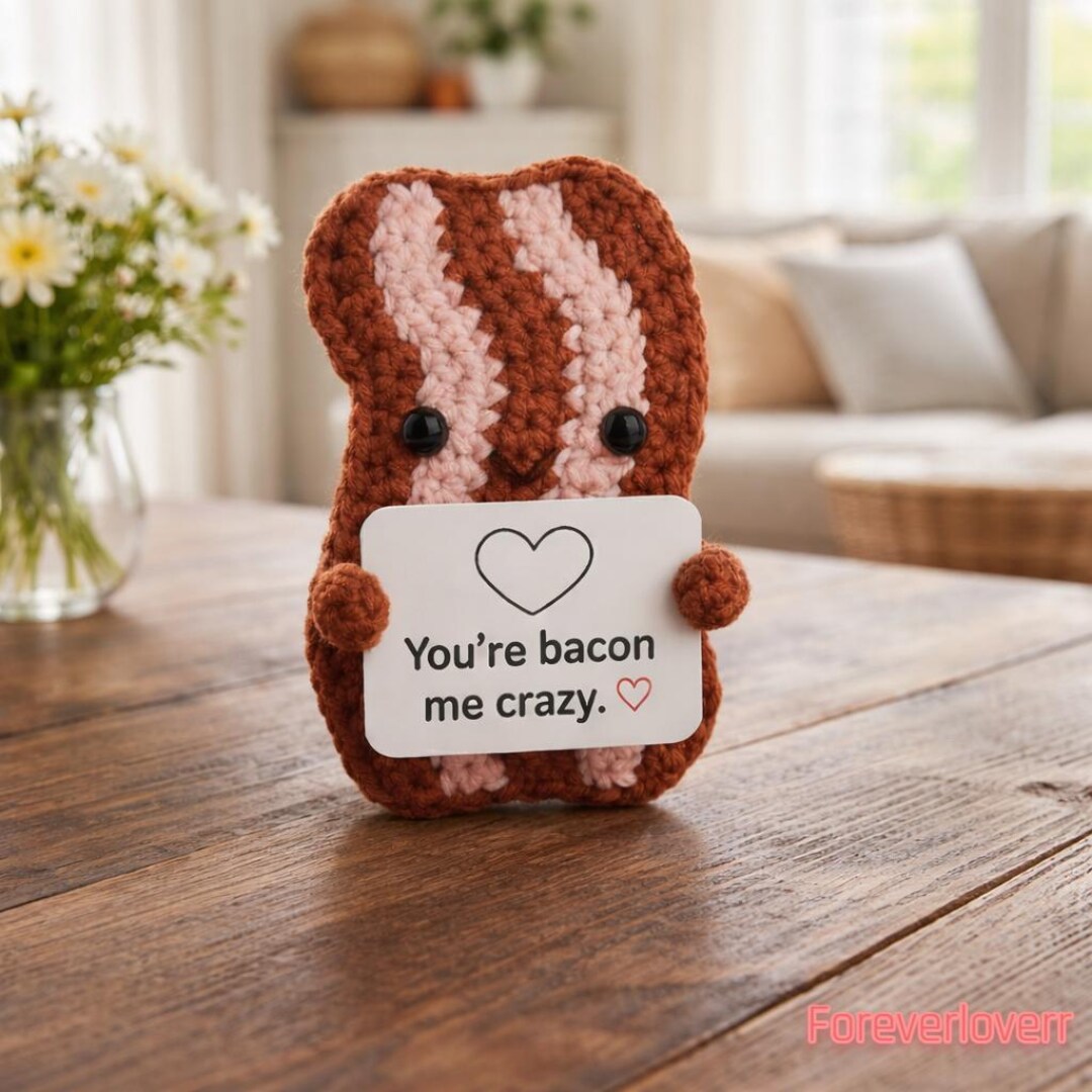 Custom Bacon Crochet Gift, You're Bacon Me Crazy Amigurumi ...