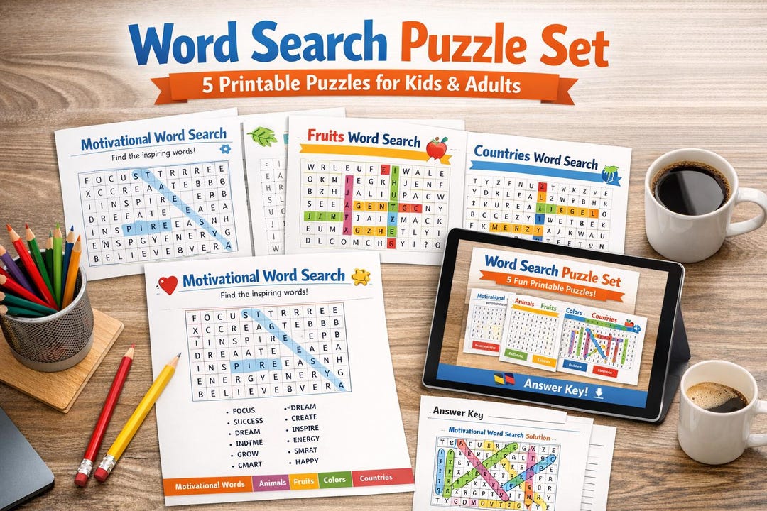 Printable Puzzle Game – Fun Brain Teaser, Instant Download PDF - Etsy