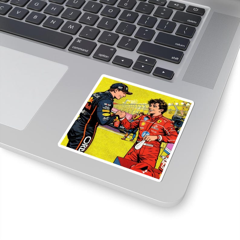 Race Car Drivers Sticker | Kiss-cut Racing Helmet Grid Art - Etsy