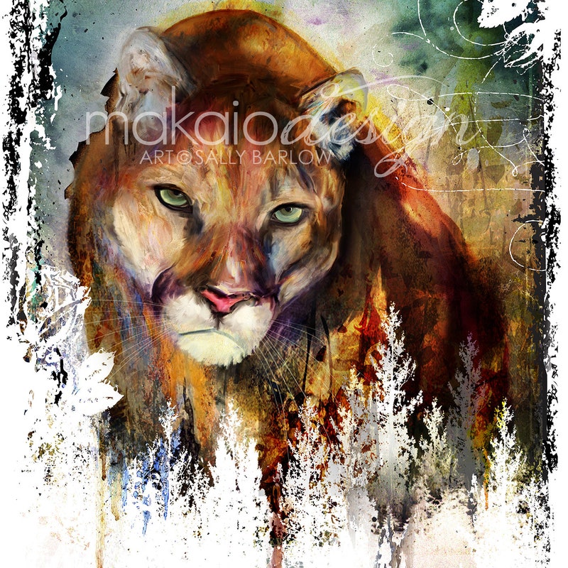 Mountain Lion Art - Etsy