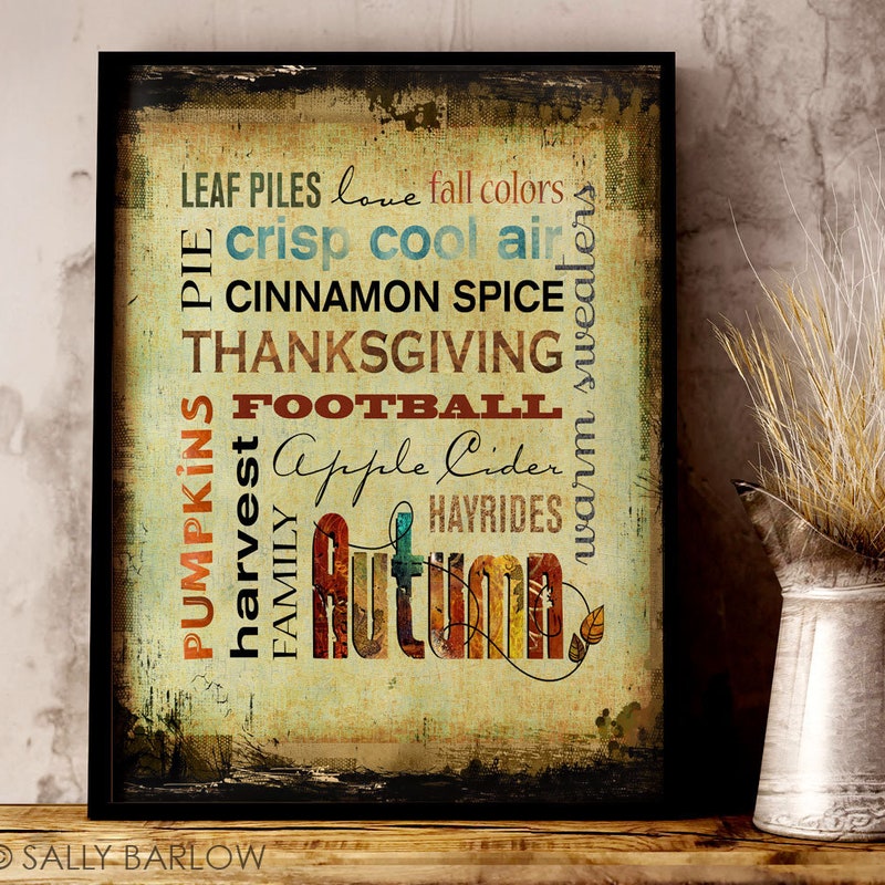 Fall Subway Art - Etsy