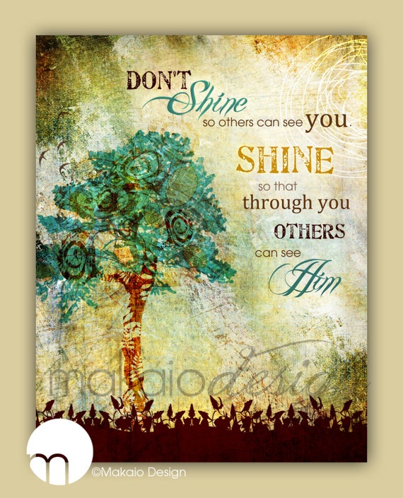 Christian Tree Art Inspirational Tree Art Whimsical Tree | Etsy