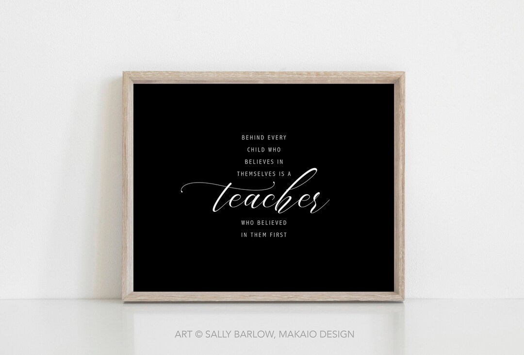 Teacher Quote Print I Teacher Appreciation Gift I Teacher Poster I ...