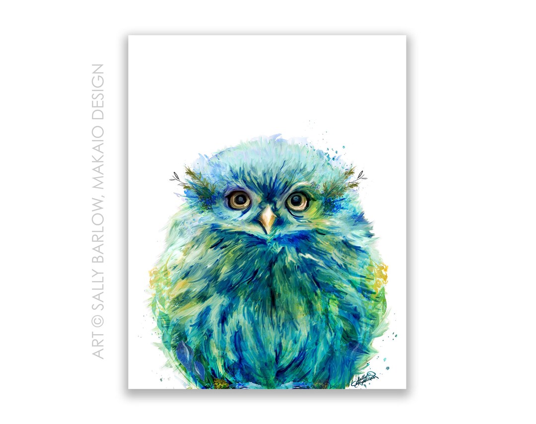 8x10 Art Print ~ Fiji Baby Owl - Etsy