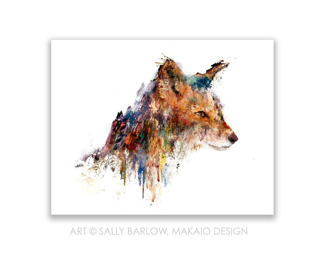 Art Print ~ Untamed Terrain Fox - Etsy