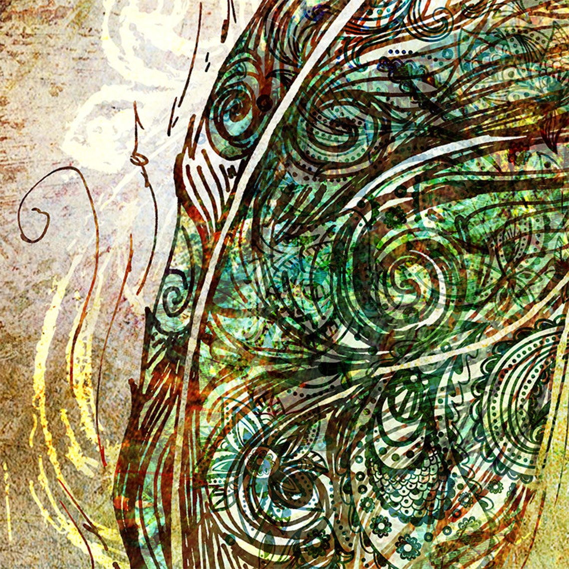 Christian Art Scripture Art Illustrated Mixed Media Art on | Etsy