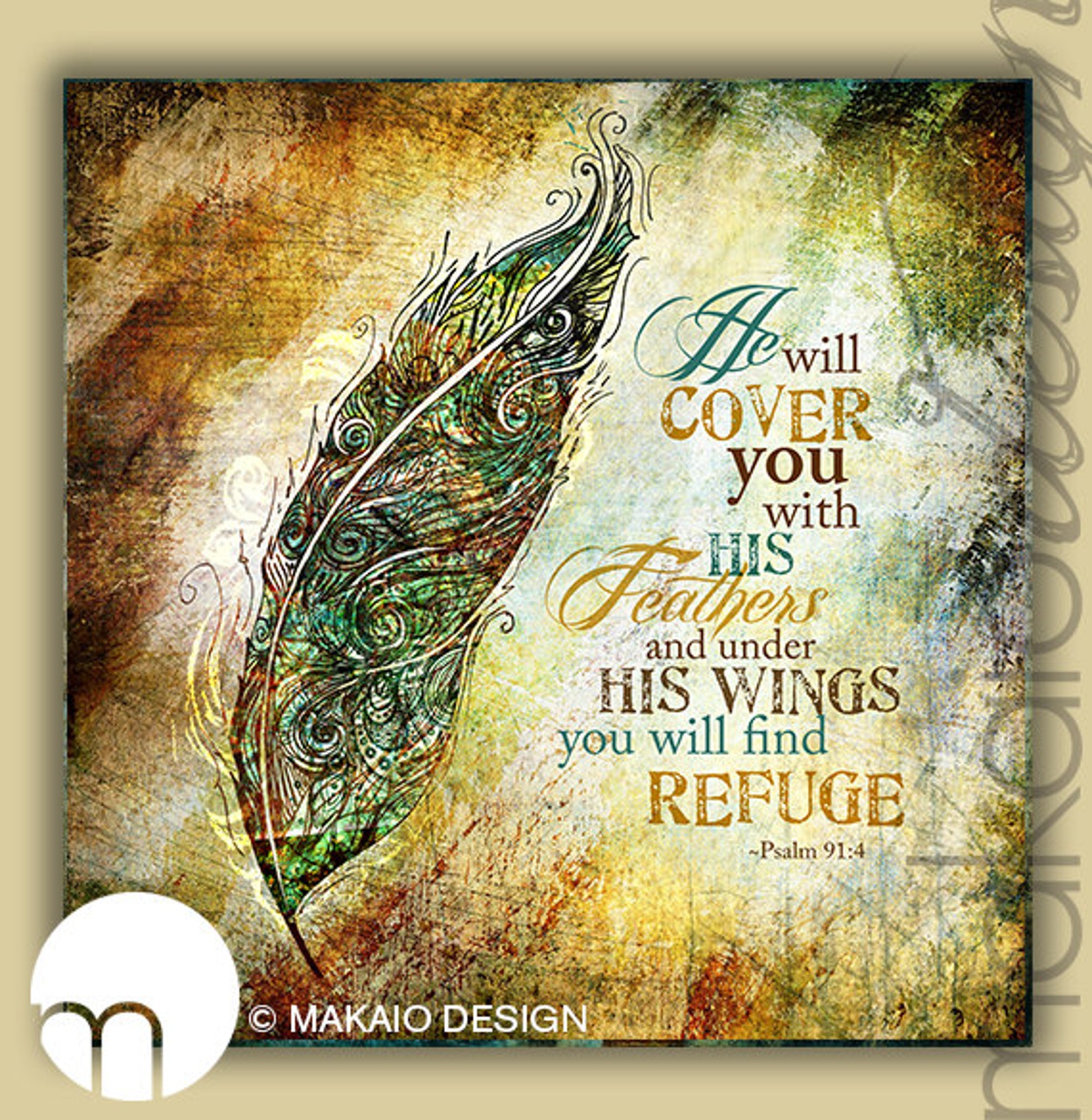 Christian Art Scripture Art Illustrated Mixed Media Art on | Etsy