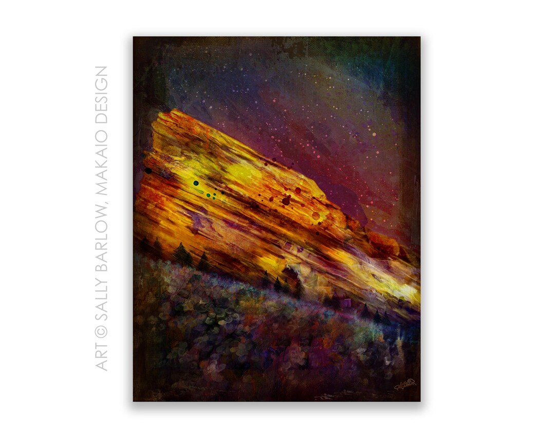 Art Print ~ Red Rocks - Etsy