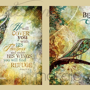 Christian Art, Scripture Art, Illustrated Mixed Media Art on Canvas - Etsy