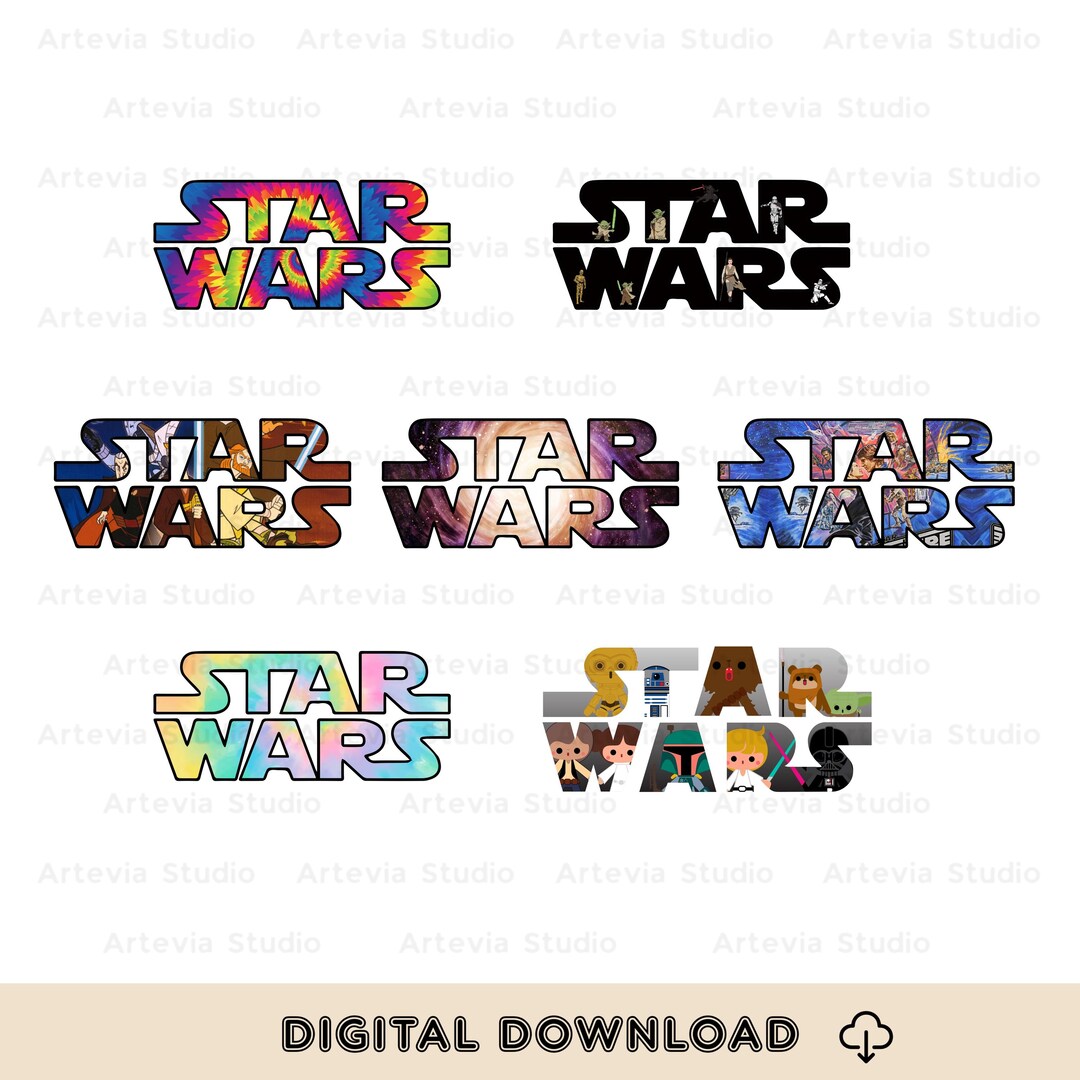 Star Wars PNG Bundle – Space Wars Clipart for Stickers, Party ...