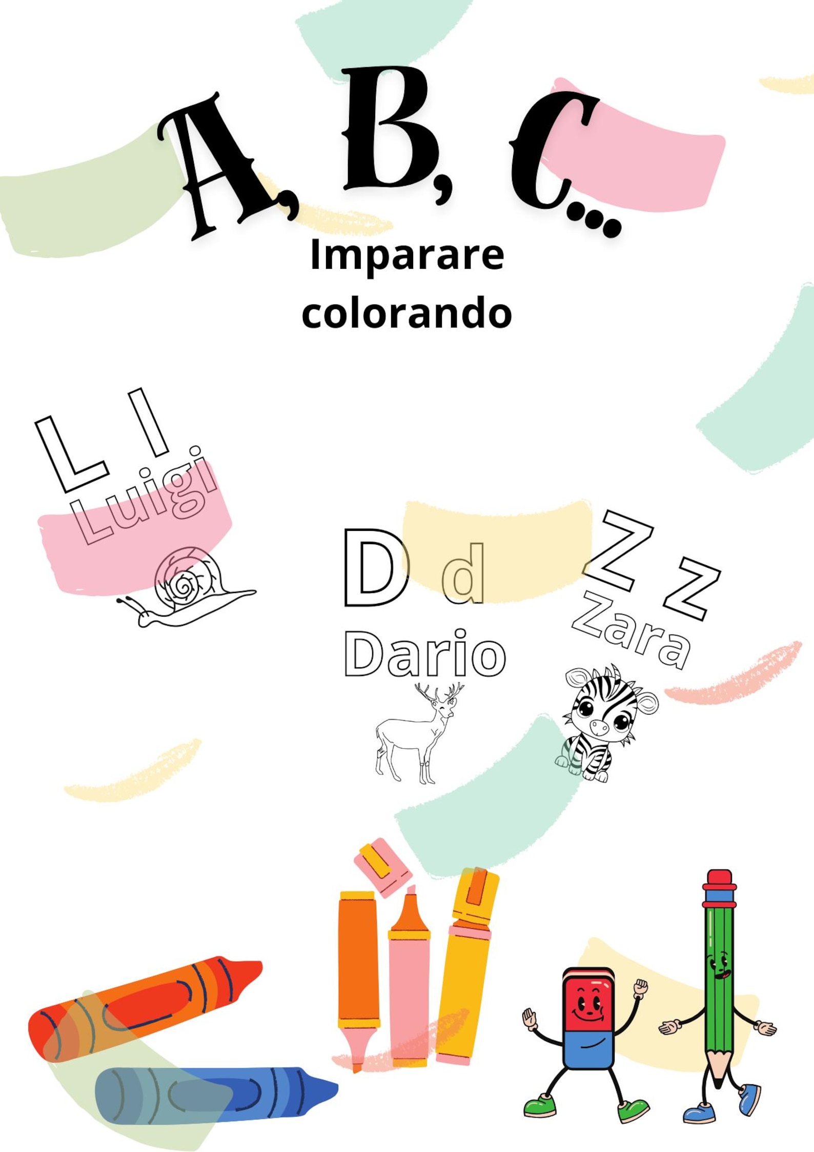 A, B, C... Book to Learn, Letters of the Alphabet, Coloring Pages ...