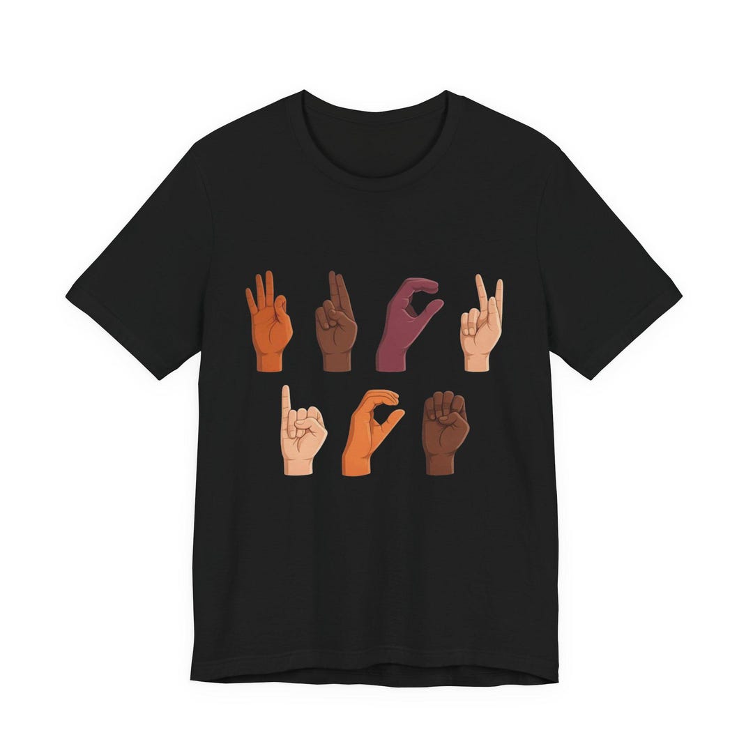 ASL Resistance Hands - Silent Unity Graphic Tee - Etsy