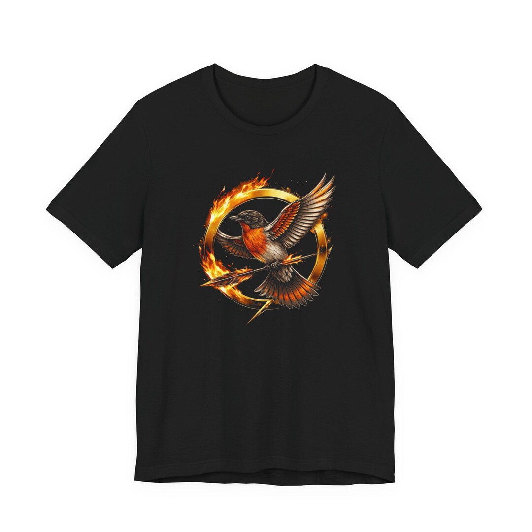 Michigan Robin Emblem - ON FIRE - Symbolic Resistance Graphic T-shirt ...
