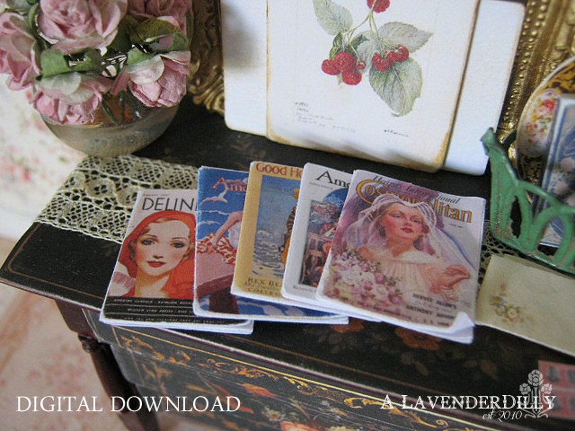 PDF Vintage Magazines 1930-1935 for Dollhouse DIGITAL DOWNLOAD 1:12th ...