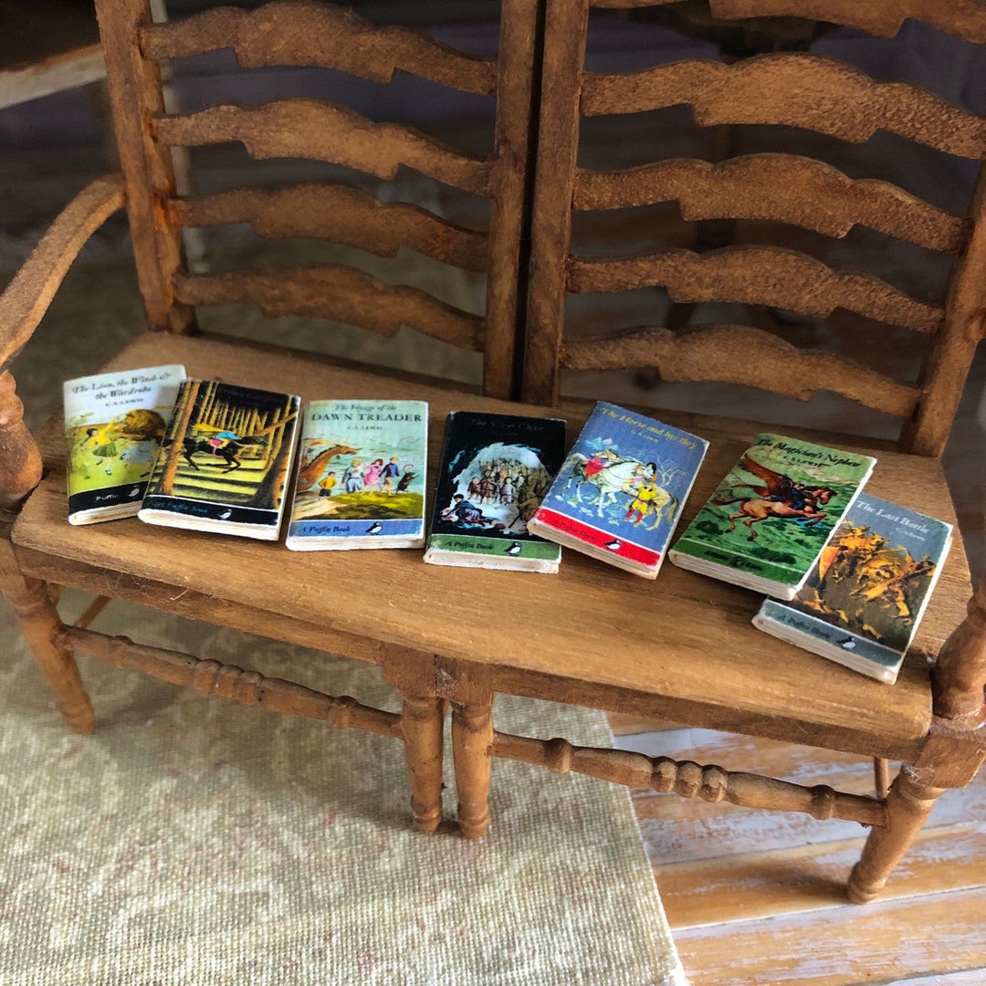 Miniature Book Set Chronicles of Narnia for Dollhouse Scale 1/12. - Etsy