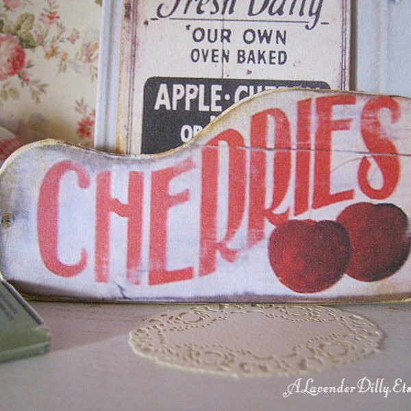 Cherries Sign - Etsy