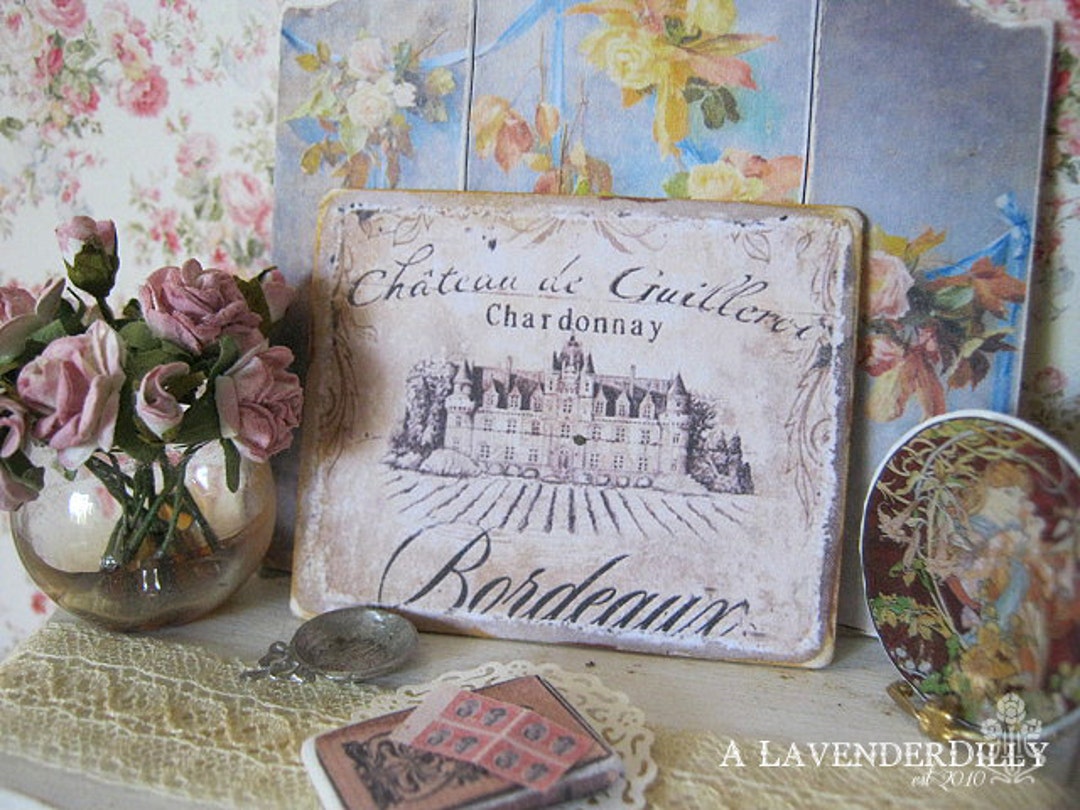 Chateau Sign/print for Dollhouse Miniature - Etsy