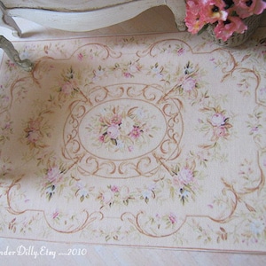 M Dollhouse Rug Floral Fringed Rug for Dollhouse - Etsy