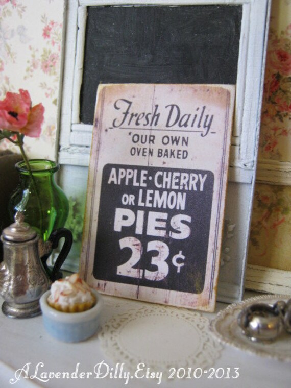 Fresh Daily Sign/print for Dollhouse | Etsy