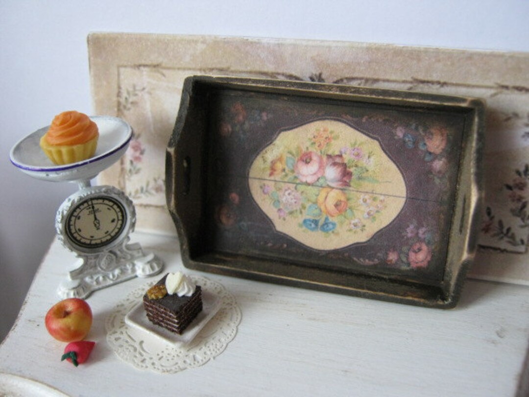 Dutch Style Wooden Tray for Dollhouse - Etsy