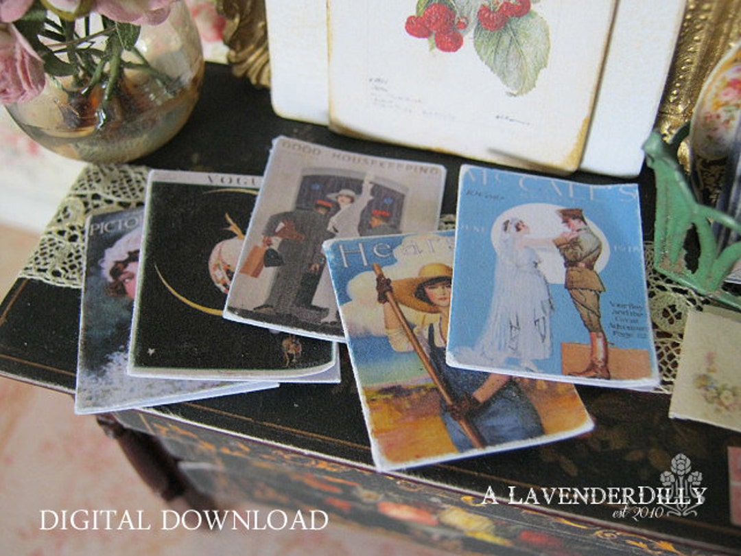 PDF Vintage Magazines 1915-1920 for Dollhouse DIGITAL DOWNLOAD - Etsy