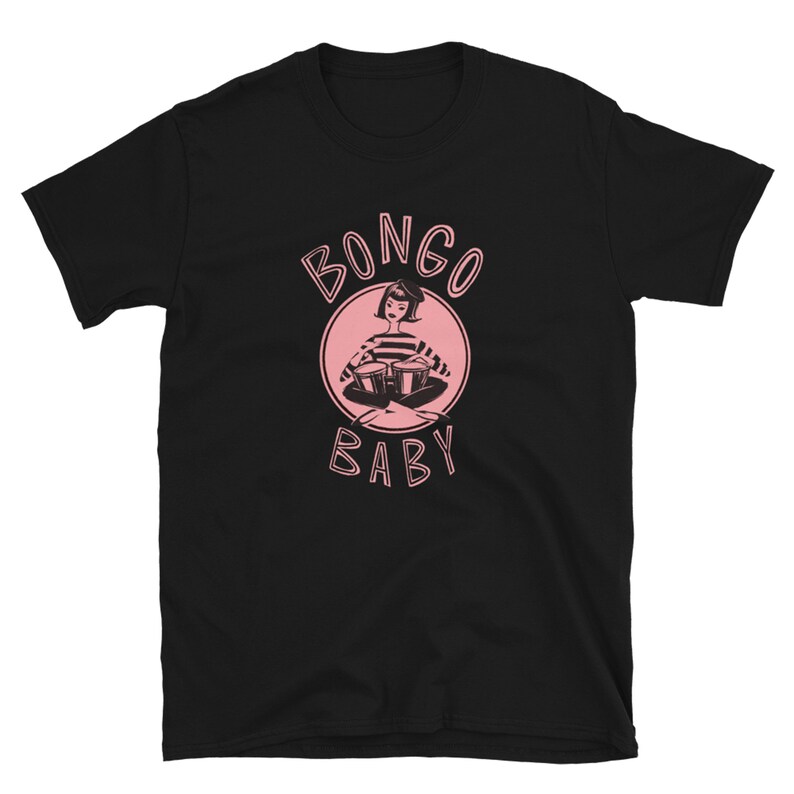 Bongo Baby Beatnik Girl Tshirt Pink Print - Etsy