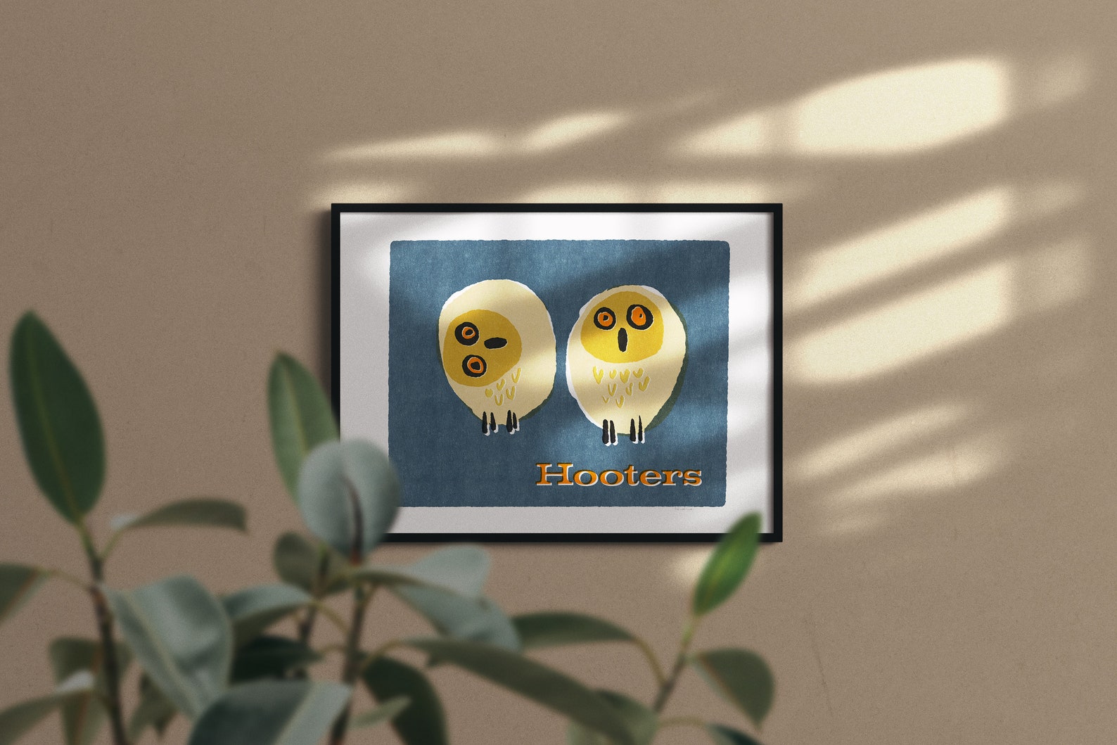 MCM Nice Round Hooters Art Print Poster. Mid Century Modern - Etsy