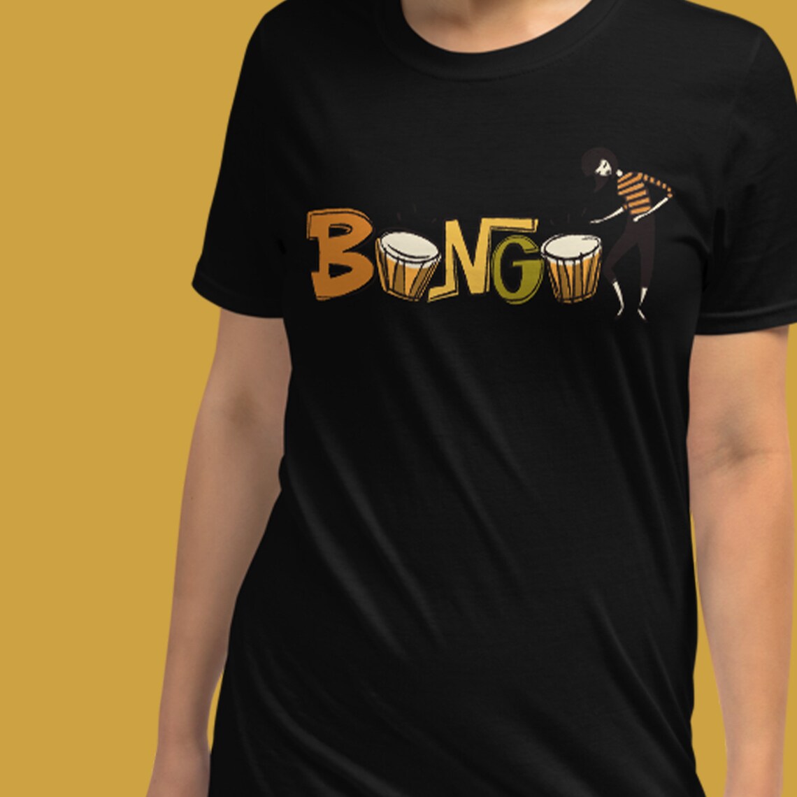 MCM Beatnik Bongo Unisex T shirt. Mid Century Modern Bongo | Etsy