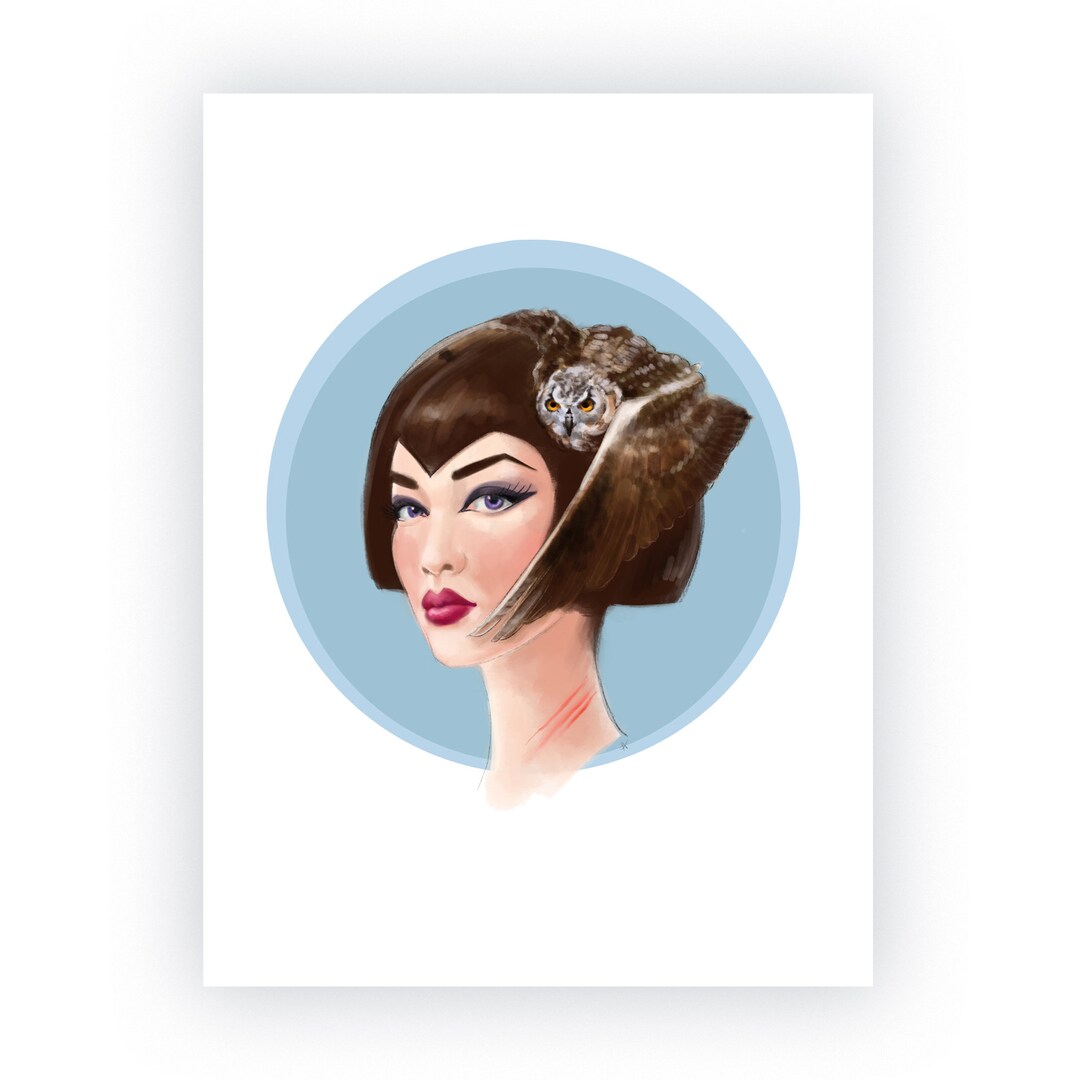 Halloween Pinup Girl Wall Art Print, Gothic Pinup Girl, Horror Pinup ...