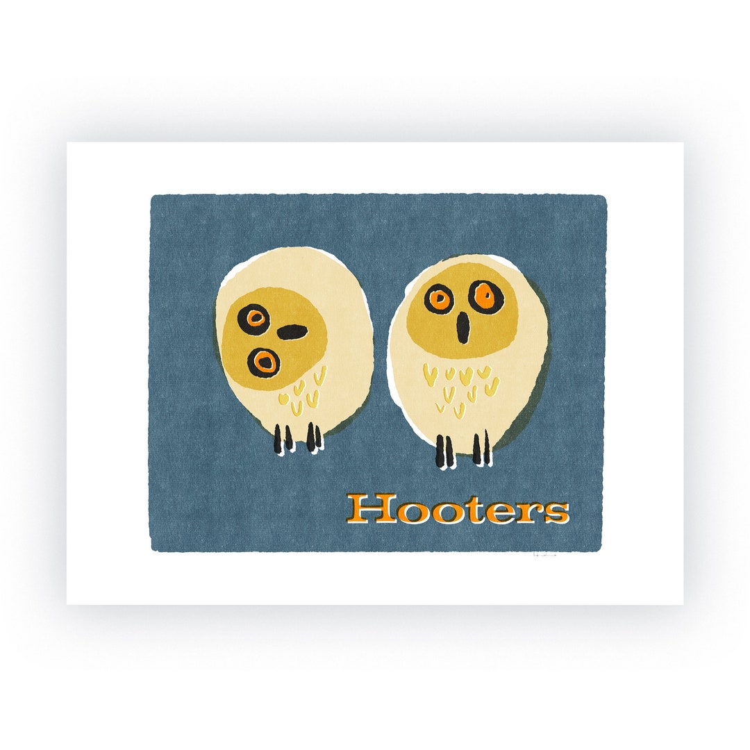 MCM Nice Round Hooters Art Print Poster. Mid Century Modern Decor, Owls ...