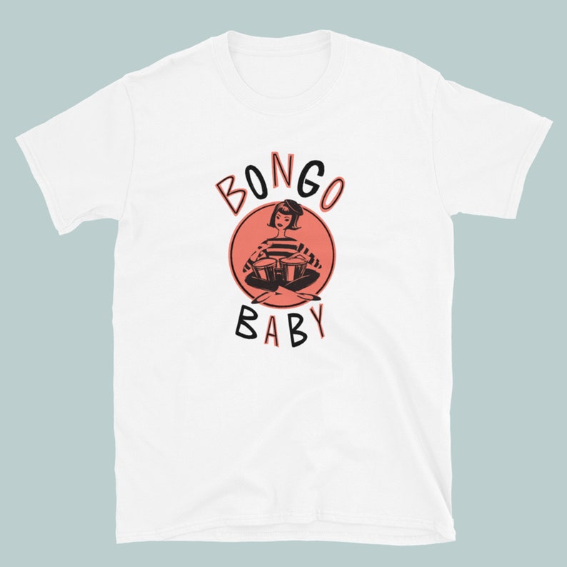 Bongo Baby Beatnik Girl Tshirt Pink Print - Etsy