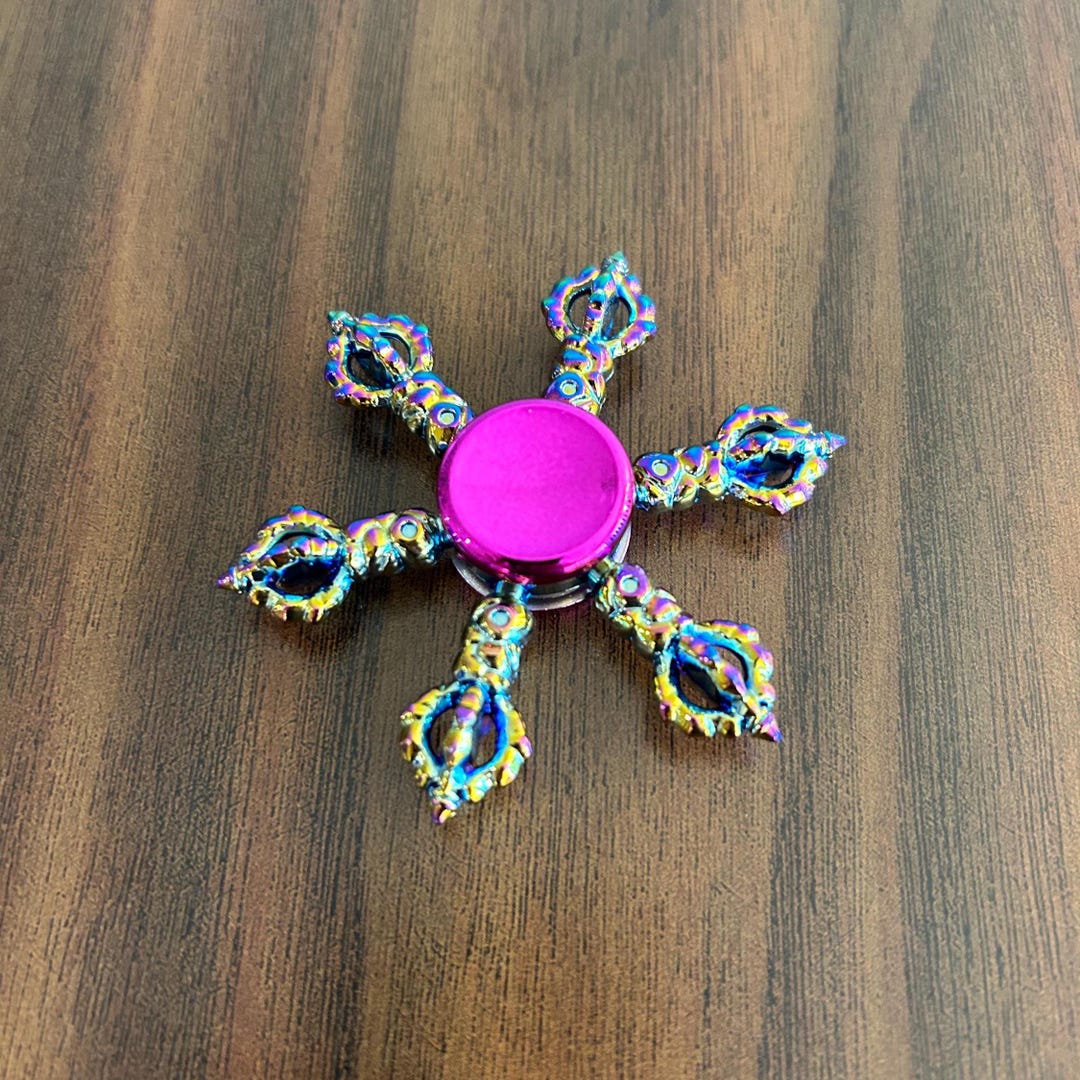 Iridescent Regal Royal Scepter - Fidget Spinner Handheld Pocket ...