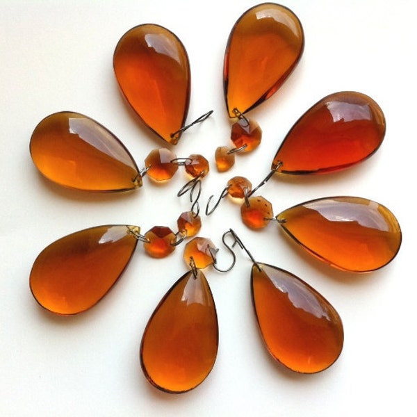 Amber Chandelier Prism - Etsy