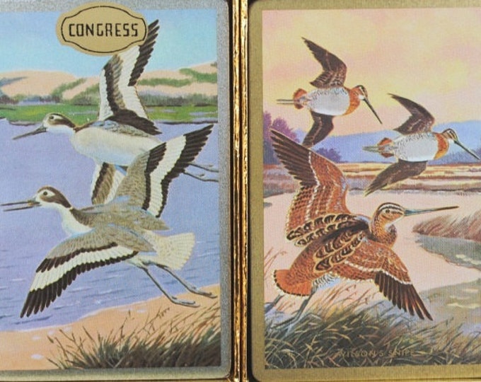 Vintage Wild Game Duck Playing Cards, 1970s Congress Double Deck ...
